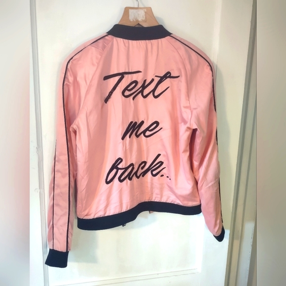 Decree | Jackets & Coats | Decree Text Me Back Pink Velvet Jacket ...